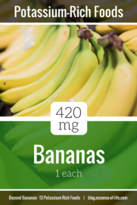 Bananas: 420 mg Potassium | The Essential Health Blog